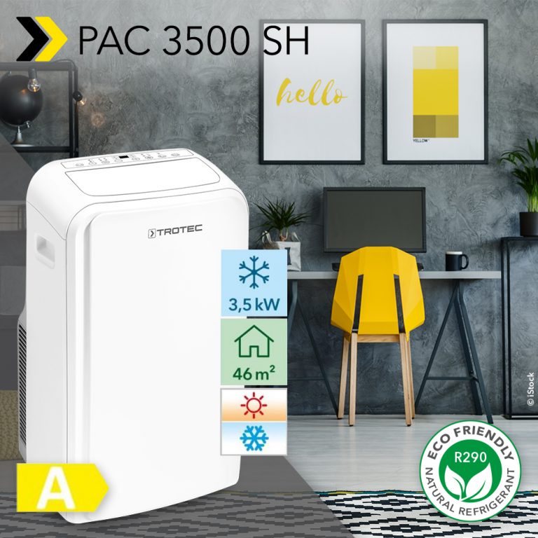 PAC 3500 SH air conditioning unit: combines cooling and heating ...