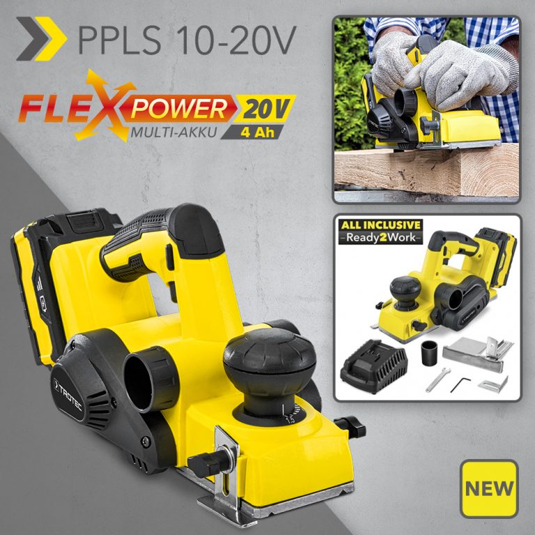 PPLS 10-20V battery-powered electric planer: for outstanding surface ...