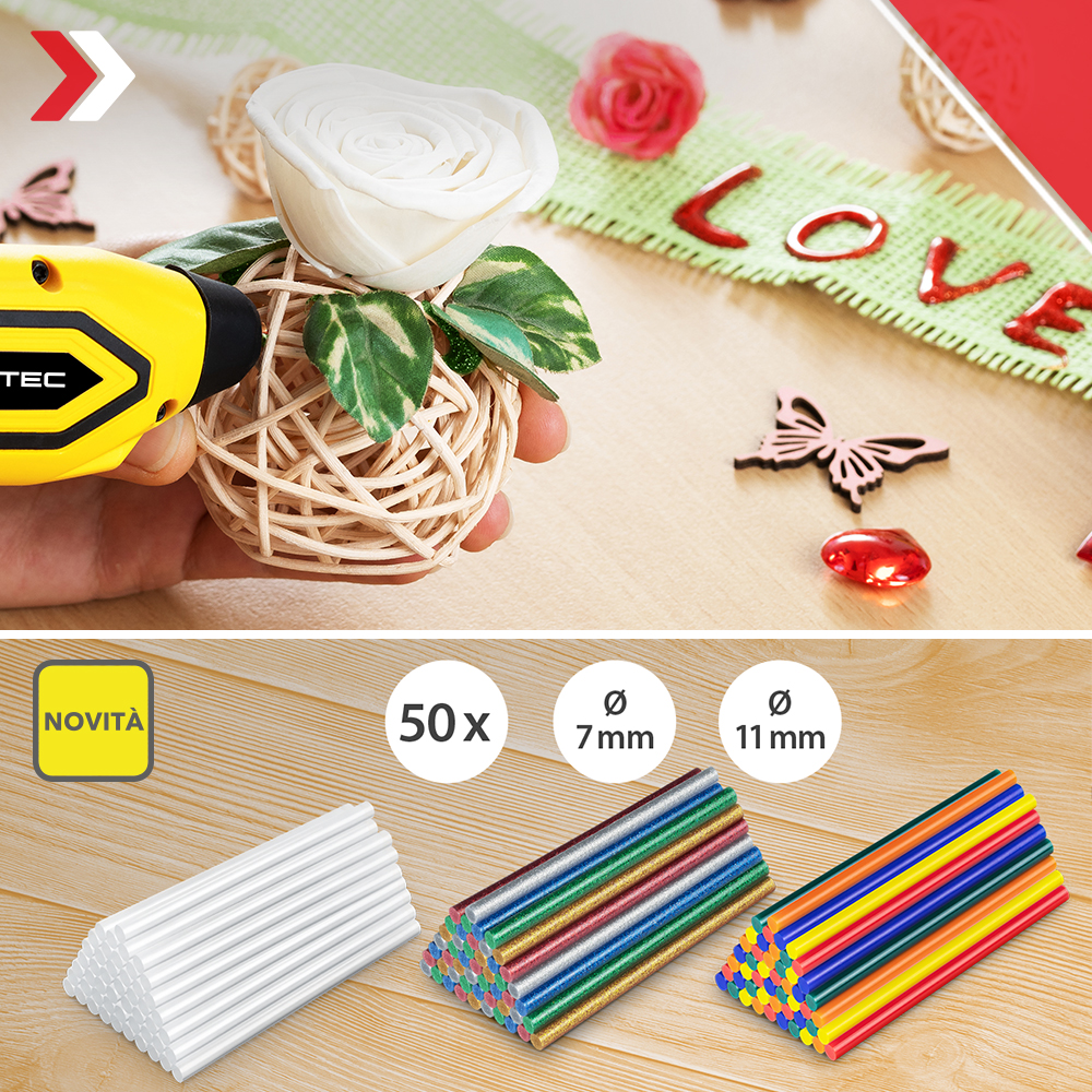 Nuovo set da 50 pezzi di stick di colla a caldo per effettuare ...