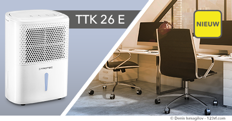 NIEUW Comfort-luchtontvochtiger TTK 26 E – fris design zonder hoeken of ...