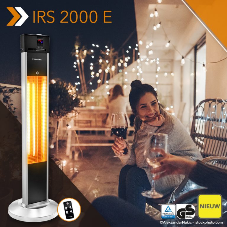 NIEUW design-terrasverwarming IRS 2000 E eindelijk leverbaar – voor een ...